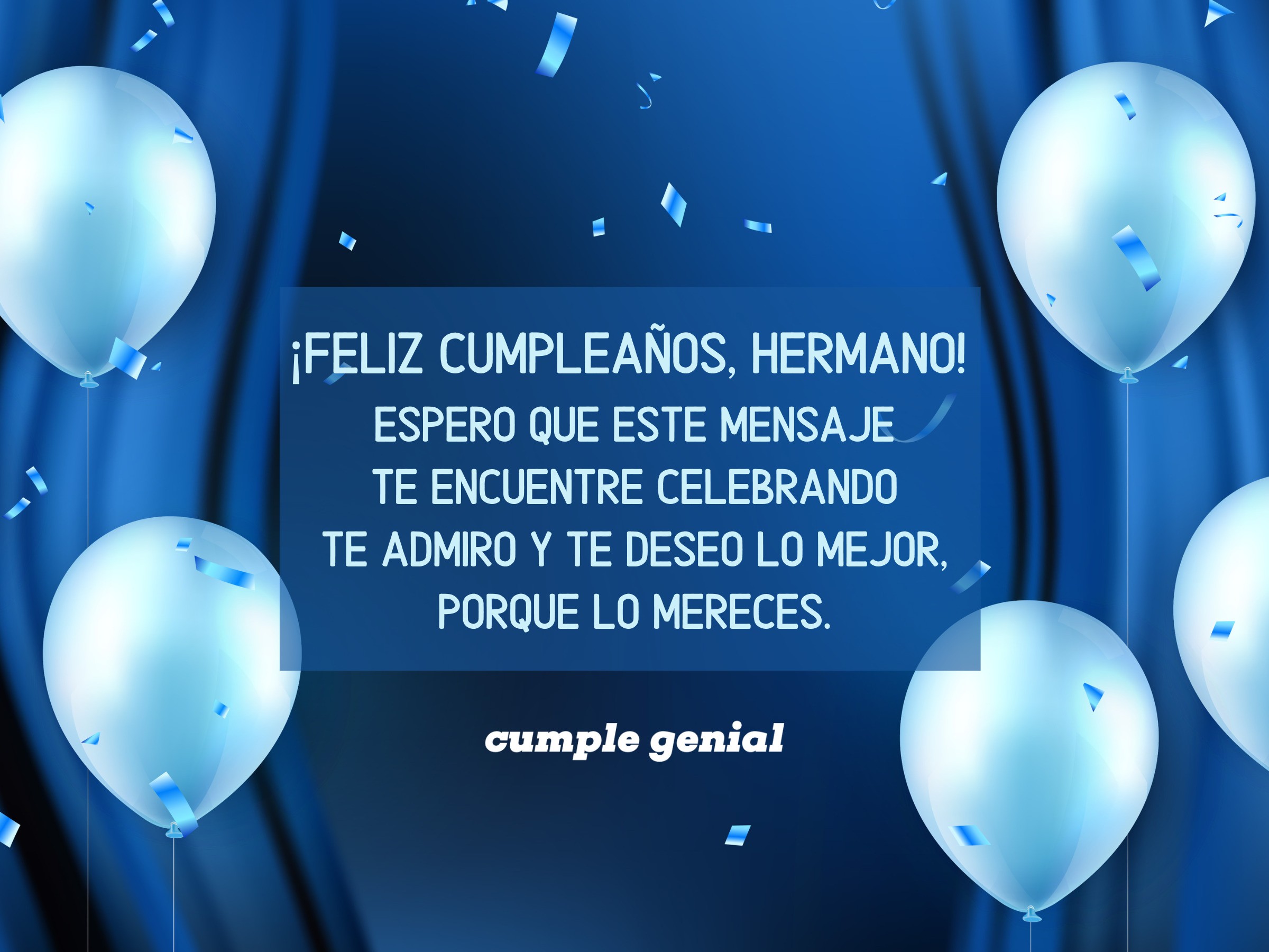 Las mejores Tarjetas de Cumpleaños para un Hermano - Cumple Genial