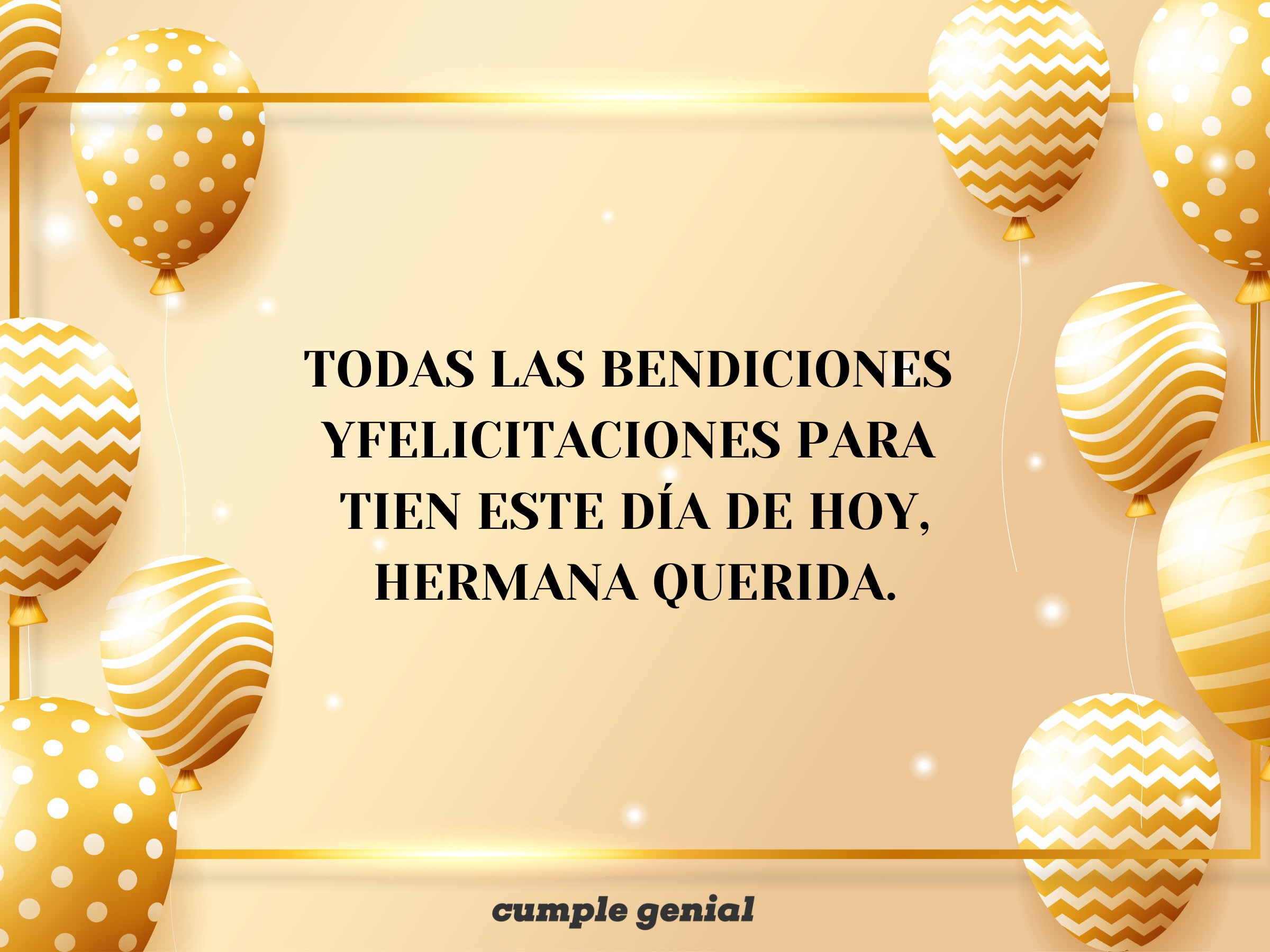 Tarjetas de Cumpleaños para una Hermana - Cumple Genial