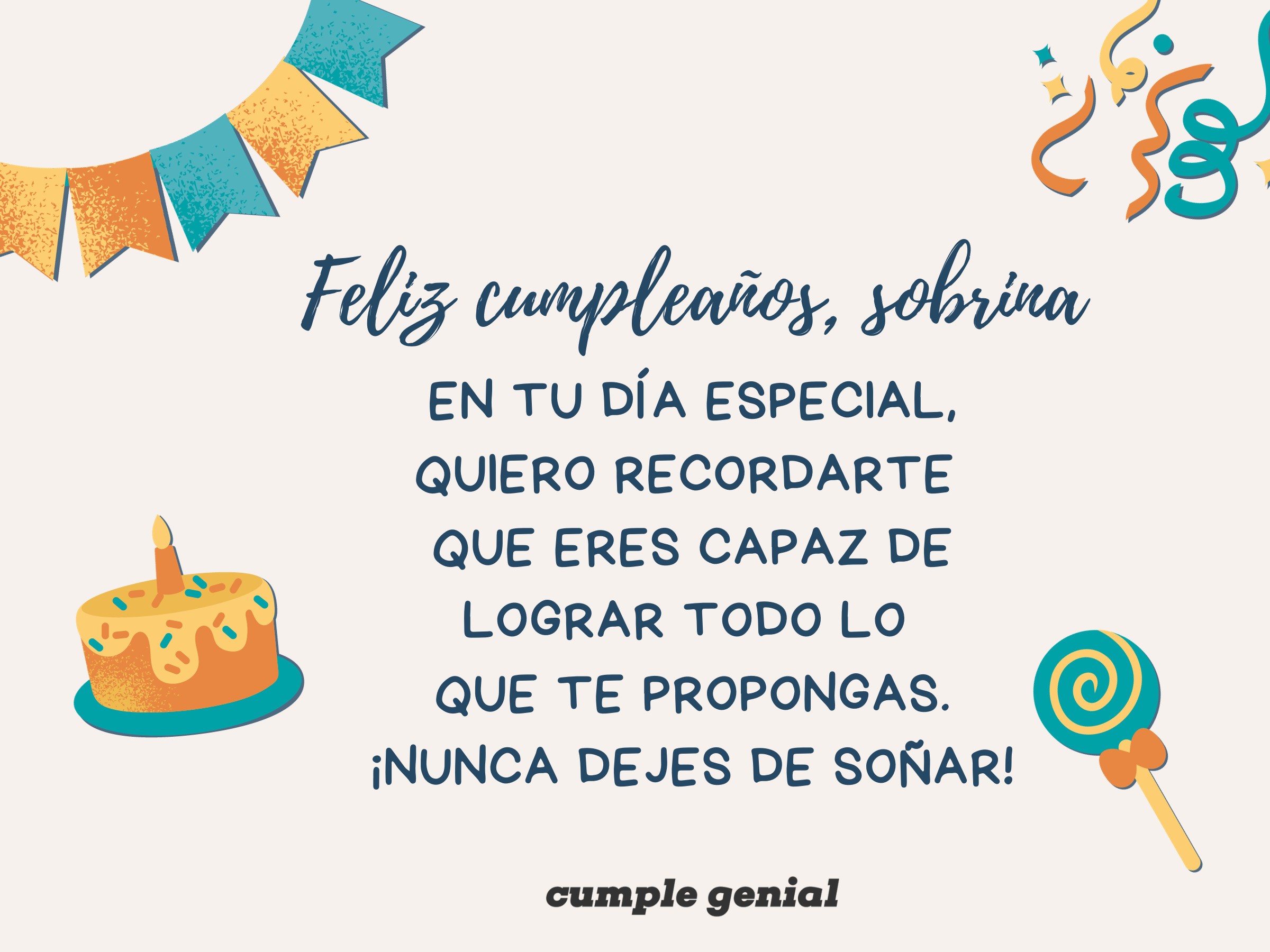 Tarjetas de Cumpleaños para una Sobrina para dedicar con cariño ...