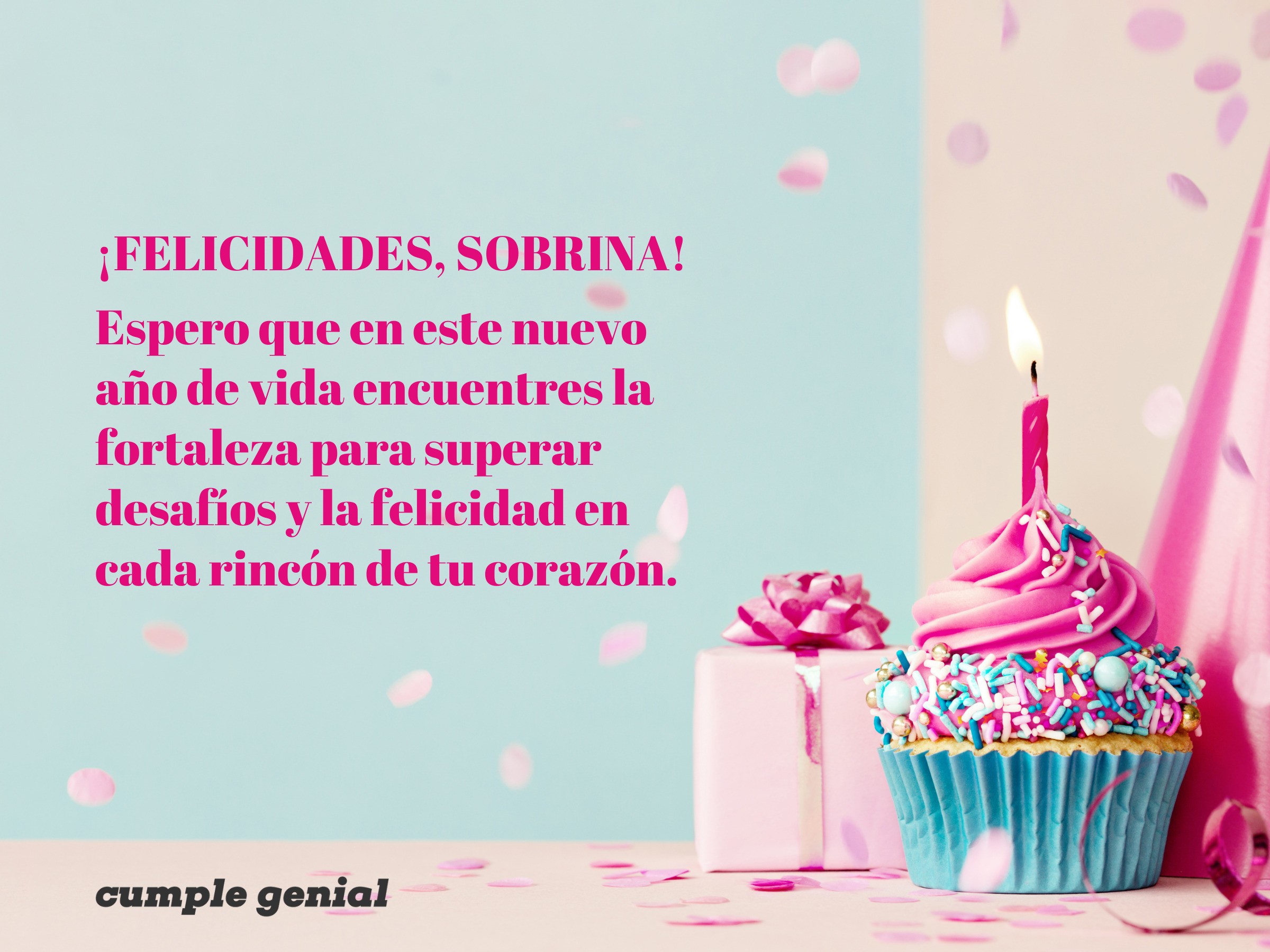 Tarjetas de Cumpleaños para una Sobrina para dedicar con cariño ...