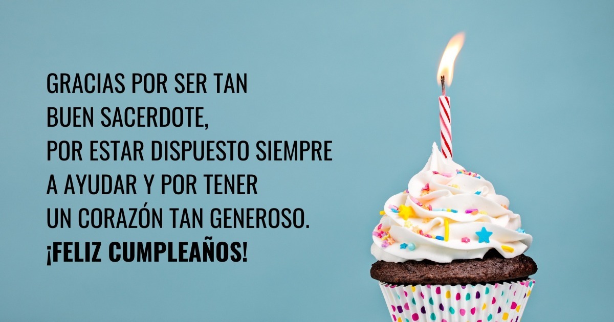 Gracias Por Ser Tan Buen Sacerdote Cumple Genial
